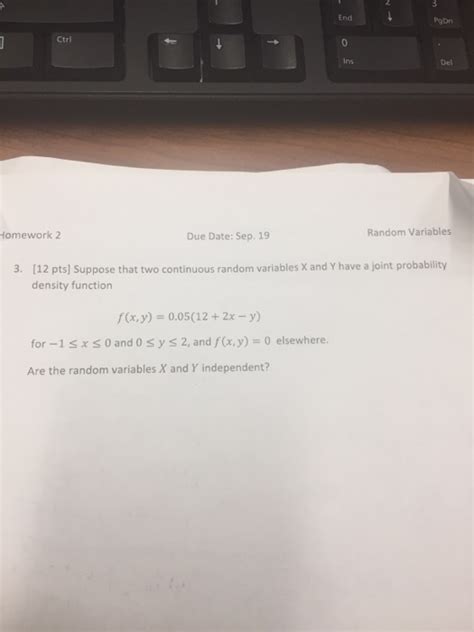 Solved Suppose That Two Continuous Random Variables X And Y Chegg