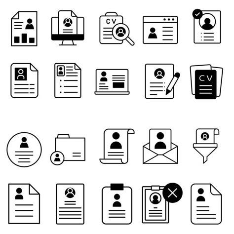 Cv Icon Set Vector Art Icons And Graphics For Free Download