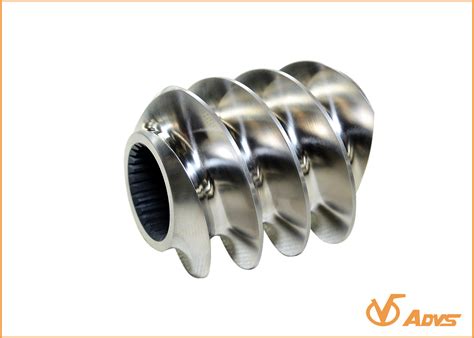 Wr14 Material Twin Screw Elements Full Intermeshing For Double Screw Extruder
