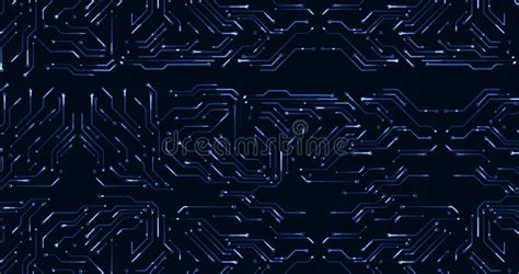Futurist Movement Of Blue Matrix Digital Glow Vertical And Horizontal Lines Like Electronic