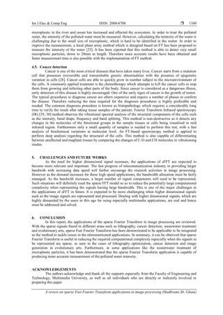 A Review On Sparse Fast Fourier Transform Applications In Image Processing PDF