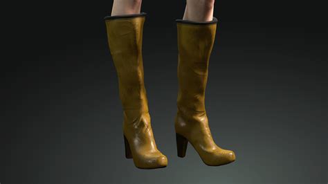 Rubber Latex Boots Tall