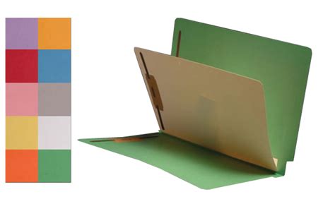End Tab Classification Folders Manila Dividers