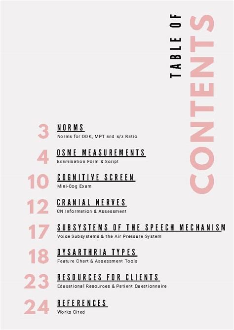 Comprehensive Assessment And Resource Guide For Motor Speech Disorders