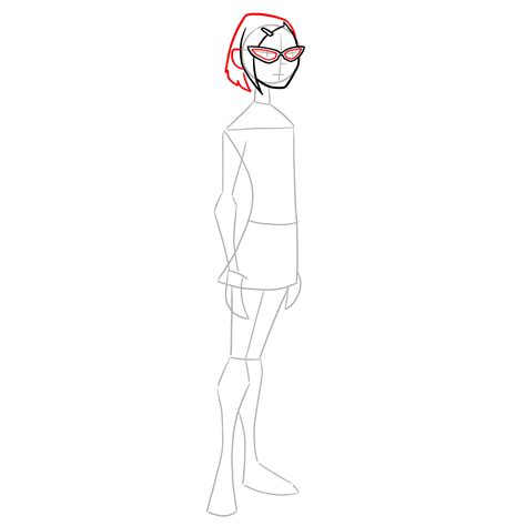 How To Draw Adult Gwen From Ben Omniverse Sketchok Easy Drawing Guides