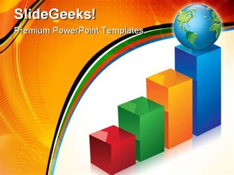 Graph With Globe Success PowerPoint Templates And PowerPoint Backgrounds
