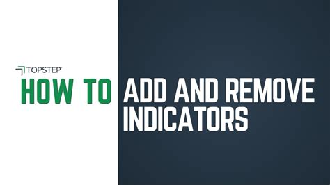 How To Add And Remove Indicators On Tstrader® Youtube