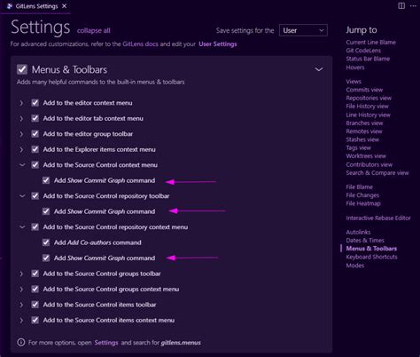How To Customize Hide Gitlens Menu And Toolbar Additions · Gitkraken