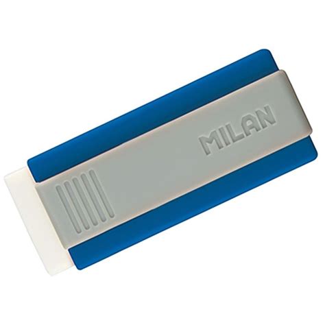 Ластик пластиковый Milan Office 320 белый, в пластиковом держателе ...