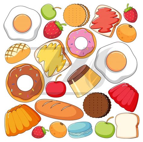 دانلود مجموعه غذا و خوراکی های مختلف دانلود رایگان فایل لایه باز، Psd