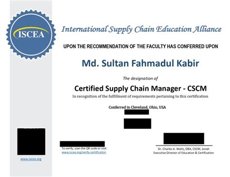 Fahmadul Kabir Cscm™ On Linkedin Supplychain Cscm Iscea Certification Alhumdulillah 28