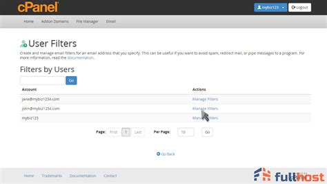 How To Setup Email Filters In CPanel Knowledgebase FullHost