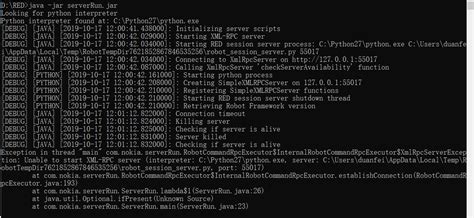 RED Unable To Start XML RPC Issue Nokia RED GitHub