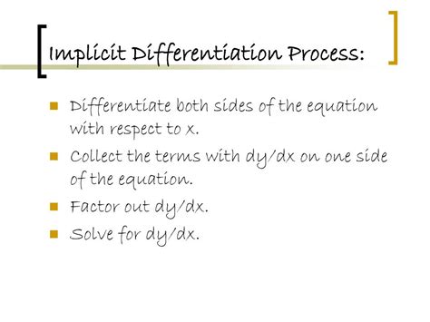 PPT AP Calculus BC Implicit Differentiation PowerPoint Presentation ID