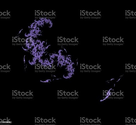 바이올렛 추상 프랙탈 검은 배경에 그림입니다 판타지 프랙탈 텍스처입니다 디지털 예술입니다 3d 렌더링입니다 컴퓨터 생성 이미지 3차원 형태에 대한 스톡 사진 및 기타 이미지