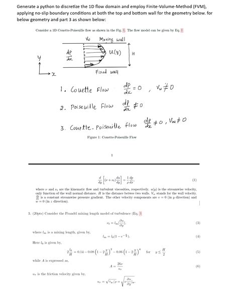 Generate A Python To ﻿discretize The 1d ﻿flow Domain