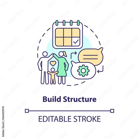 Build Structure Concept Icon Developing Opportunities For Communication Abstract Idea Thin Line