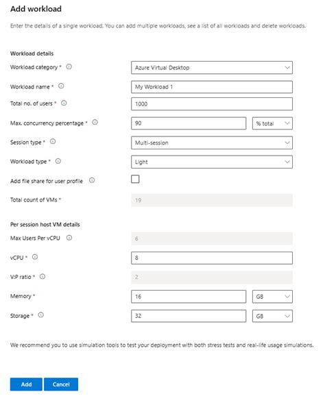 introducing azure virtual desktop workload in azure stack hci sizer
