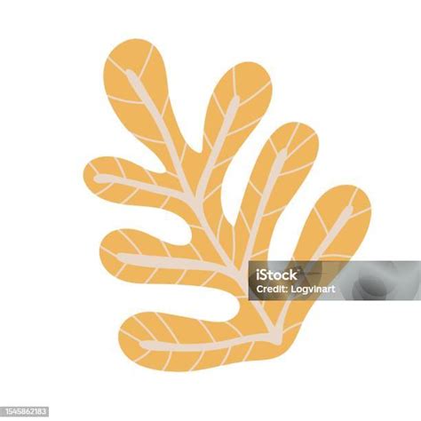 심플한 노란색 가을 잎 가을 장식 디자인 할로윈 초대장 수확 또는 추수 감사절에 대한 손으로 그린 요소 10월에 대한 스톡 벡터 아트 및 기타 이미지 Istock