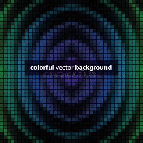 Abstract Multi Colored Mosaic Square Tiles Texture Background Stock Vector Illustration Of