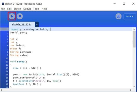 Interface 2 Axis Joystick Module With Arduino Processing Ide Example