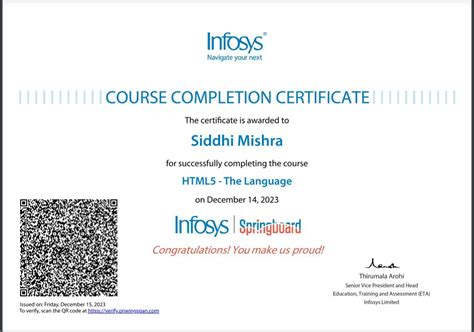 Siddhi Mishra On Linkedin Happy To Complete Html Certification From Siddhi Mishra On Linkedin Happy To Complete Html Certification From
