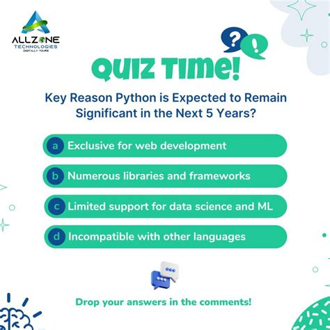 What Is Python And Its Future Quiztime Allzone Technologies Posted On The Topic Linkedin