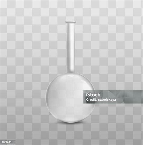 생물학 실험실 연구를 위한 사실적인 둥근 비커 플라스크 0명에 대한 스톡 벡터 아트 및 기타 이미지 0명 3차원 형태