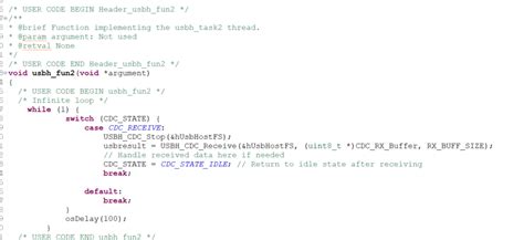 usb host stack issue in free rtos stmicroelectronics community