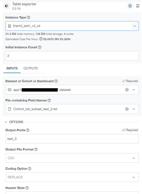 Table Exporter Runtime To Export Phenotype Variables UK Biobank