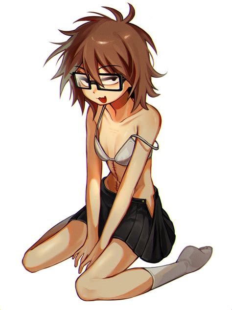 Rule 34 Bra Ginger Ginger Hair Glasses Randal Ivory Randals Friends Ranfren Sewn Torso Sitting