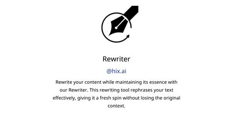Rewriter Gpts Features And Functions Examples And Prompts Gpt Store