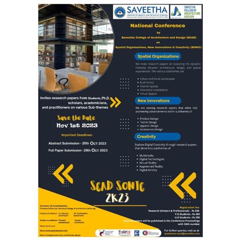 Saveetha College Of Architecture And Design Scadchennaiofficial On