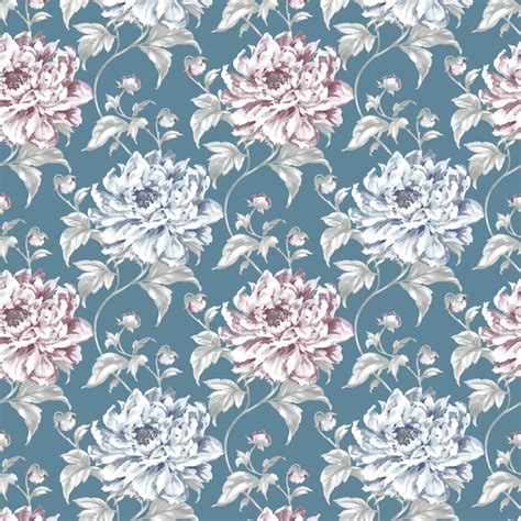 Premium Vector Digital Textile Design Flower And Pattern
