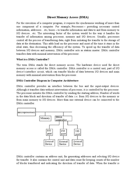 direct memory access dma what is a dma controller pdf central