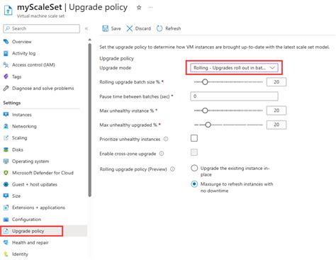 manage upgrade policies for virtual machine scale sets azure virtual