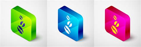 회색 배경에 격리 된 등색 커피 콩 아이콘 정사각형 버튼입니다 벡터 0명에 대한 스톡 벡터 아트 및 기타 이미지 0명 3차원 형태 갈색 Istock