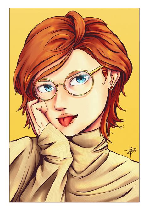 Artstation Karina With Glasses