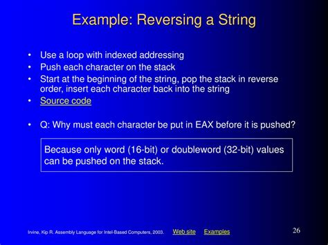 Assembly Language For Intel Based Computers 4th Edition Ppt Download