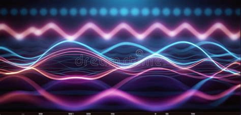 Energetic Waveform That Displays Colorful And Dynamic Wave Patterns Showing The Propagation Of