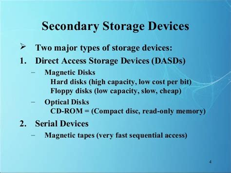 secondary storage devices