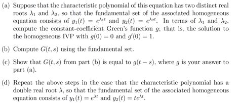 Solved A Suppose That The Characteristic Polynomial Of Chegg Com