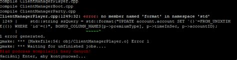 problem z kompilacją game db libmariadb incompatible with elf i386