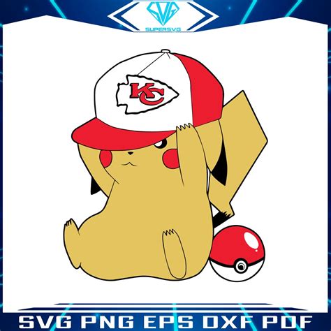 Nfl Pikachu Kansas City Chiefs Svg