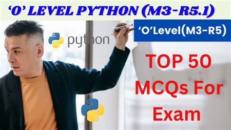 O Level Python Mcq Online Test Mcqs M3 R51