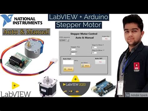LabVIEW Stepper Motor Control Using Arduino Auto Manual Arduino LabVIEW Projects