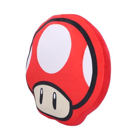Super Mario Powerup Mushroom Soft Cushion Nemesis Now Gaming