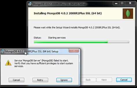 Windows 7 X64 Service Mongodb Server Mongodb Failed To Start
