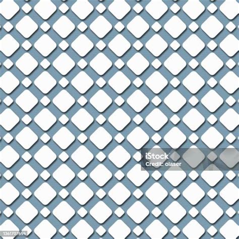 파란색 텍스처 배경에 둥근 사각형의 3d 패턴 3차원 형태에 대한 스톡 벡터 아트 및 기타 이미지 3차원 형태 그림자