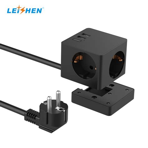 Usb Multiple Socket 3 Way Power Cube Usb Table Outlets Extension Socket